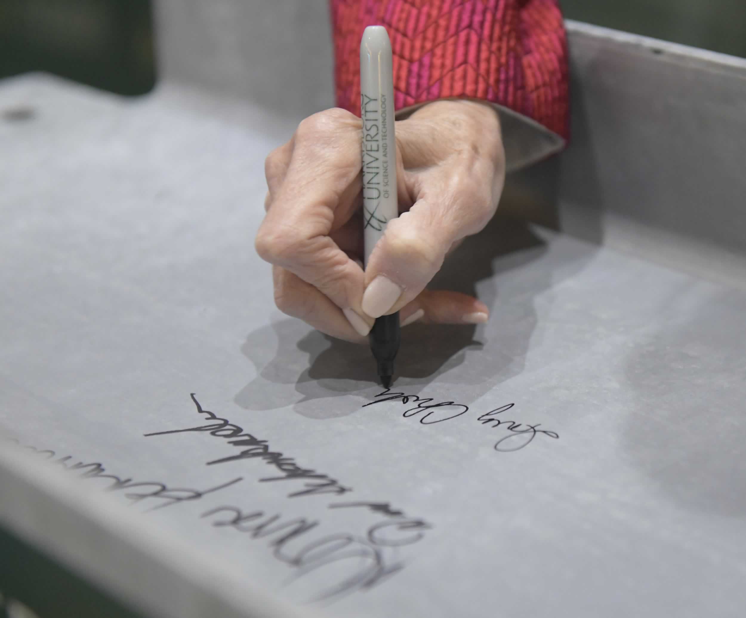 Harrisburg University Hosts Historic Beam-Signing Ceremony