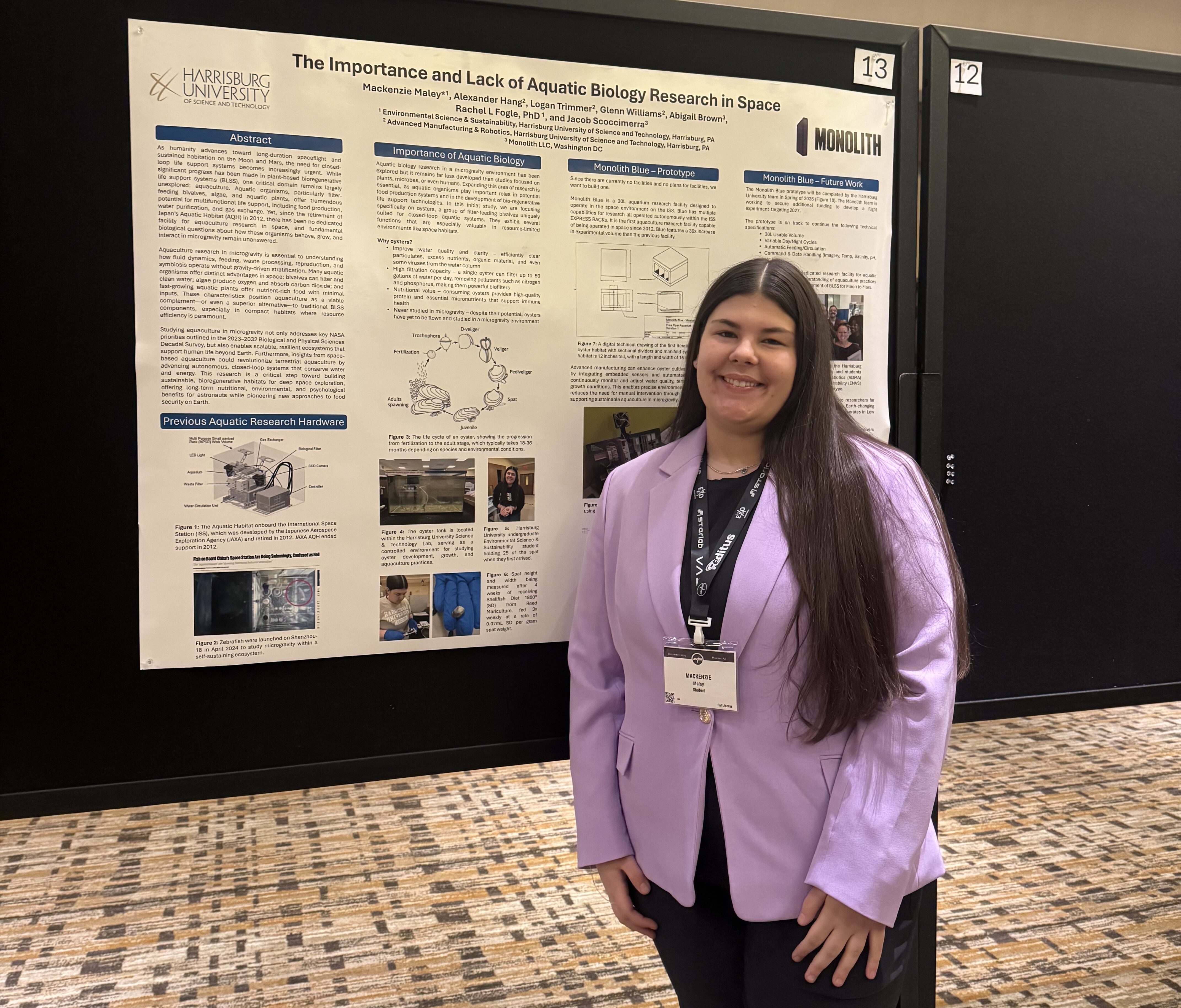 Student Spotlight: Mackenzie Maley ‘26 Presents Aquaculture Research at ...