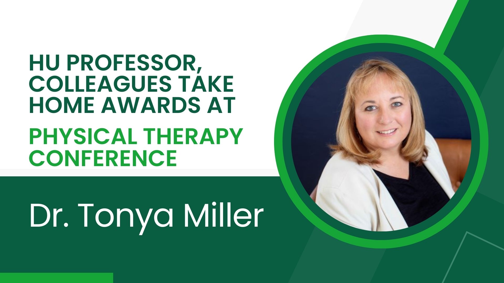 HU professor, colleagues take home awards at physical therapy conference